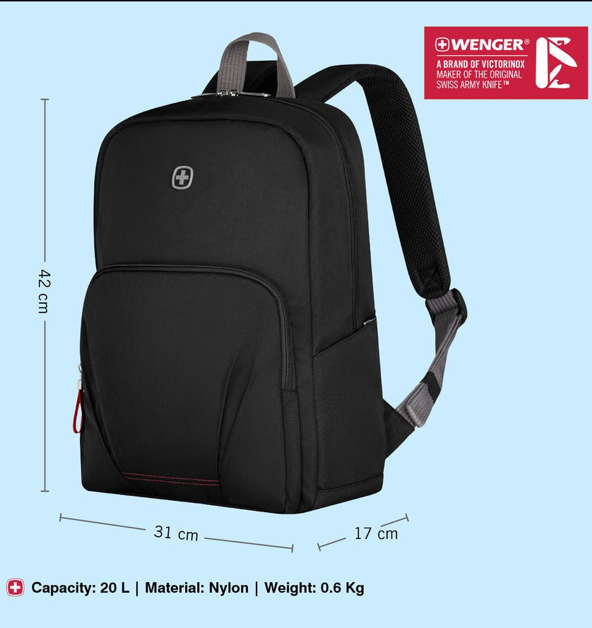 Wenger Motion Backpack(Chic Black) – Bagpoint