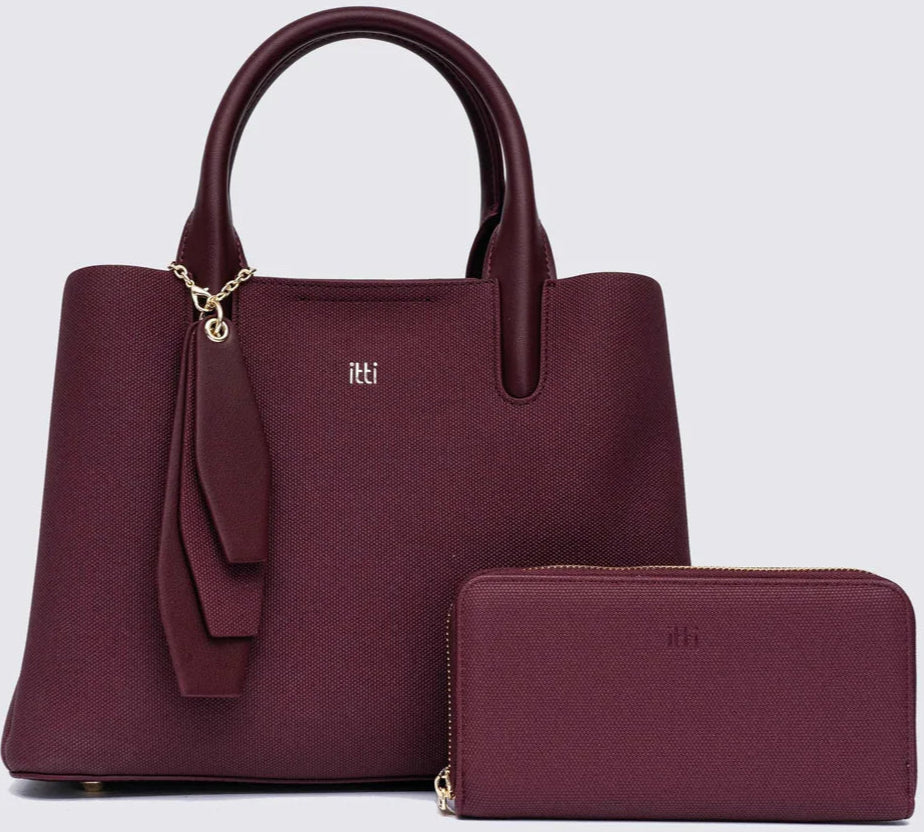 Itti Trapez Handbag (Wine-Red) – Bagpoint
